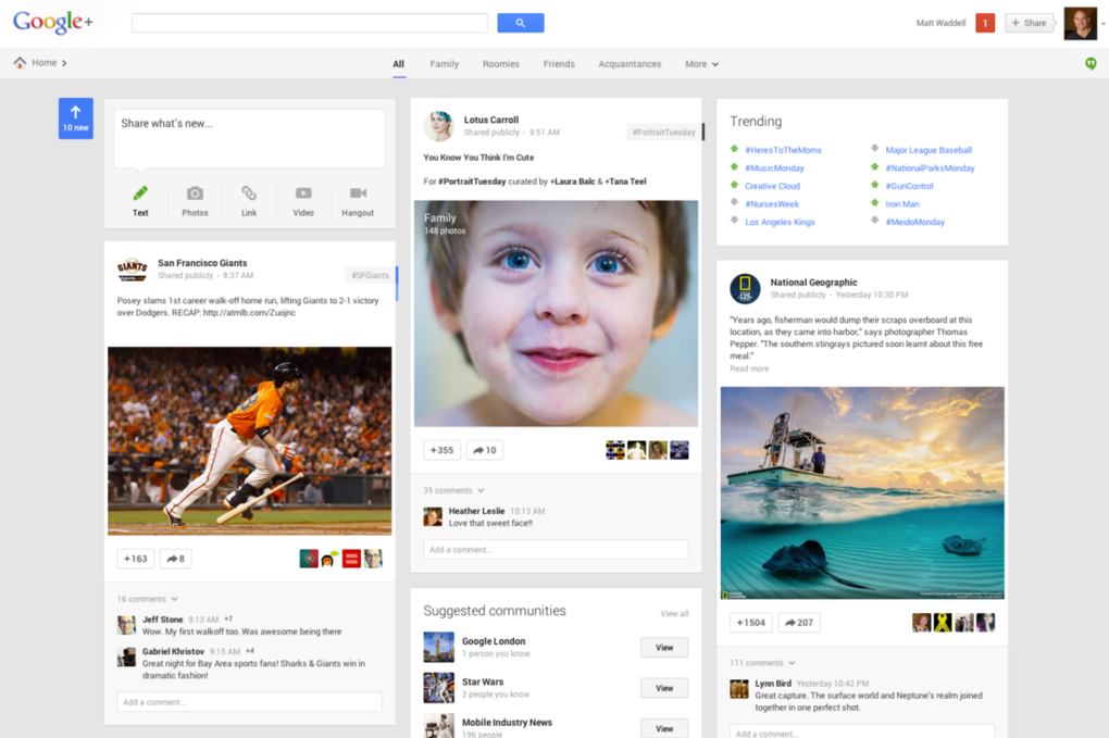 Google+ gets new Multi-Column card design and Auto-Hashtags – iGyaan ...